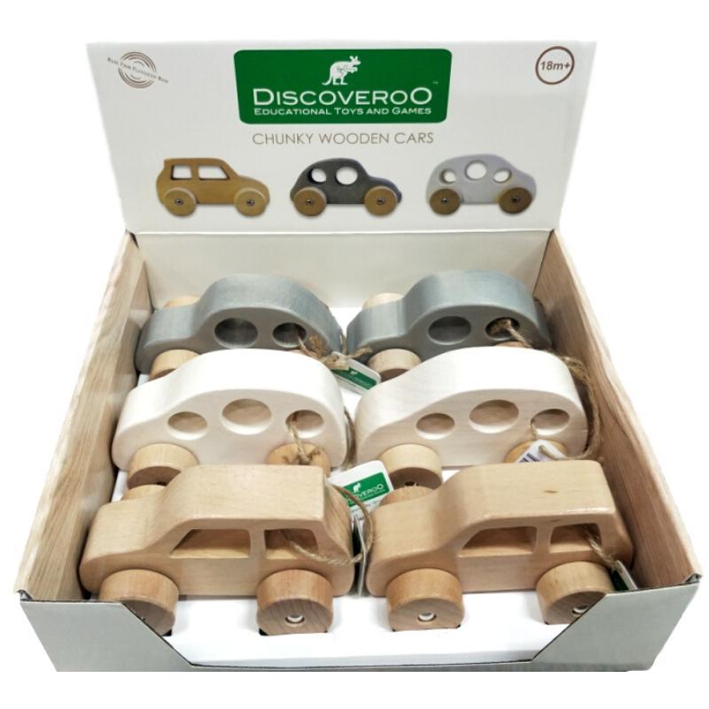 Discoveroo Chunky Wooden Cars