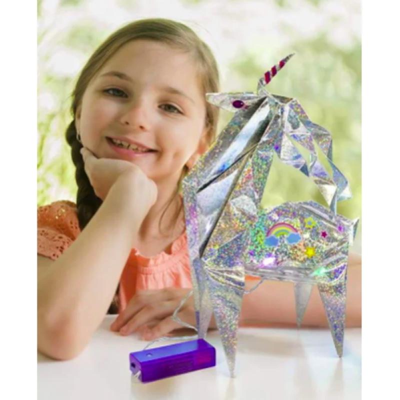 Holographic Light Up Origami Unicorn