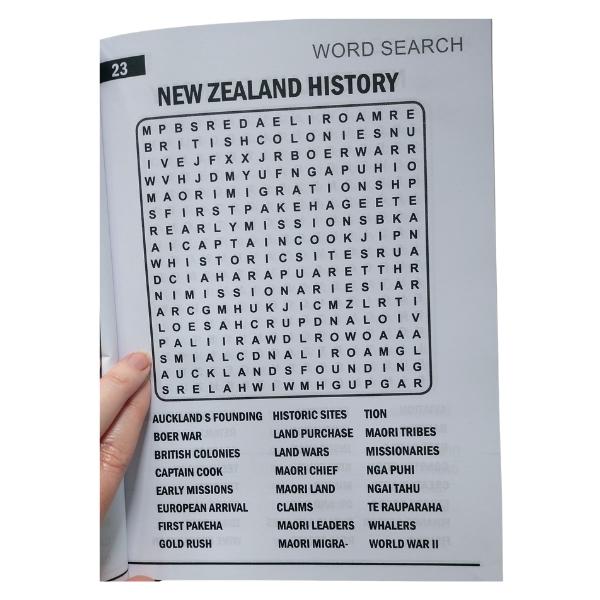 New Zealand Word Search Puzzle Book