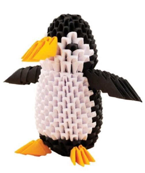 Penguin Origami 3D Model Kit