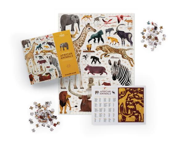 World of African Animals 750 Piece Puzzle