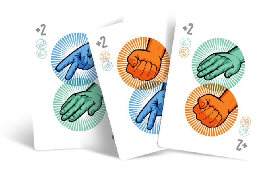 Tri Hand Rock, Paper, Scissors Card Game