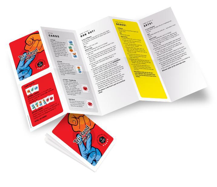 Tri Hand Rock, Paper, Scissors Card Game