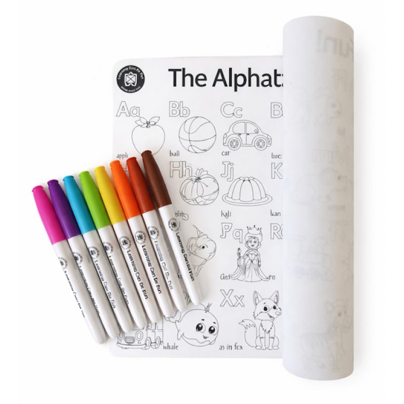 The Alphabet is Fun Colour In Placemat Set