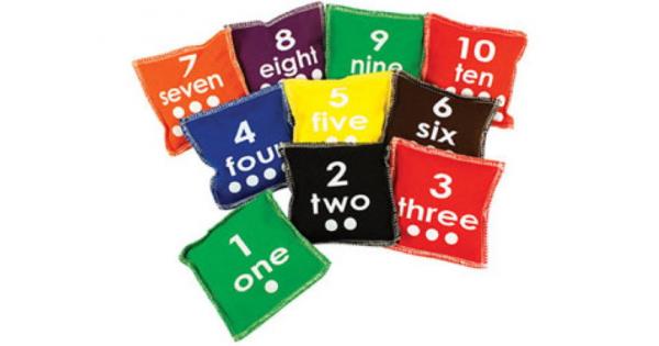Number Bean Bags Set