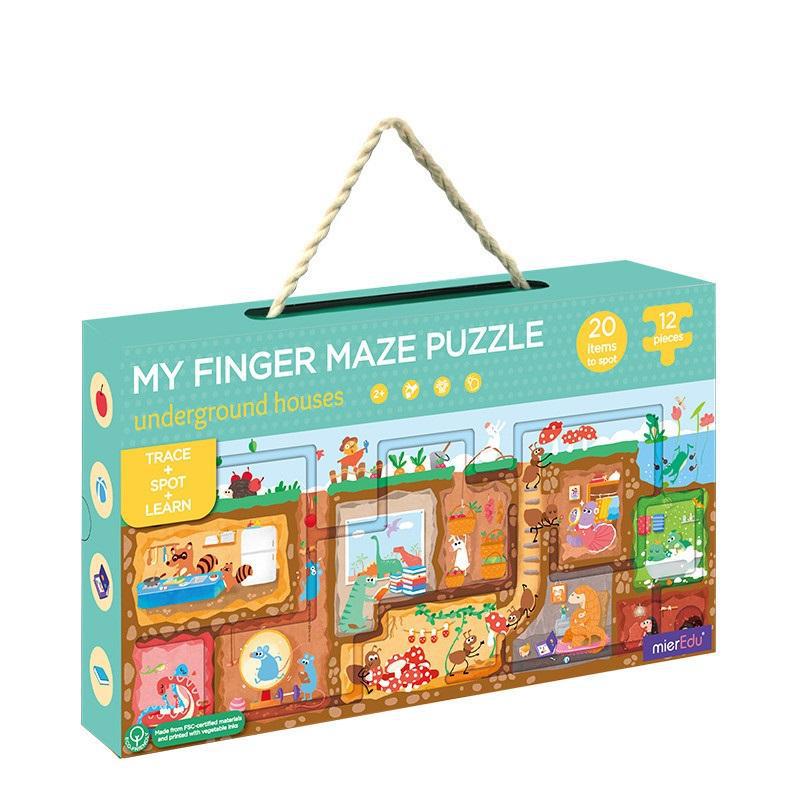 My Finger Maze Puzzle - Underground Houses